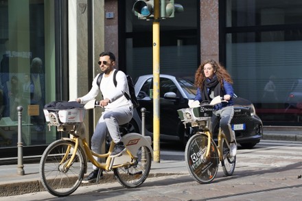 Bike Scooter Sharing Service City Works Editorial Stock Photo - Stock ...