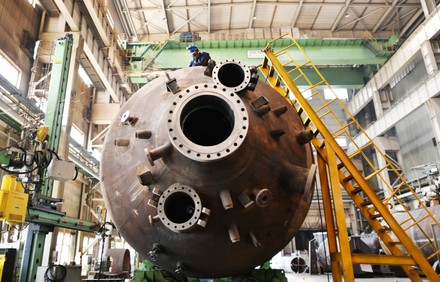 Worker Performs Production Tasks Harbin Boiler Editorial Stock Photo ...