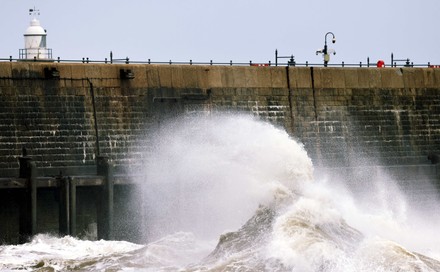 Strong Winds Whip Stormy Seas Folkestone Editorial Stock Photo - Stock ...