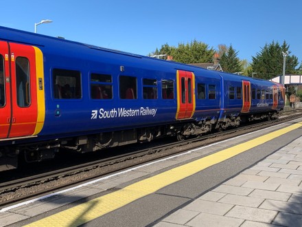 South Western Railway Train Datchet Station Editorial Stock Photo ...