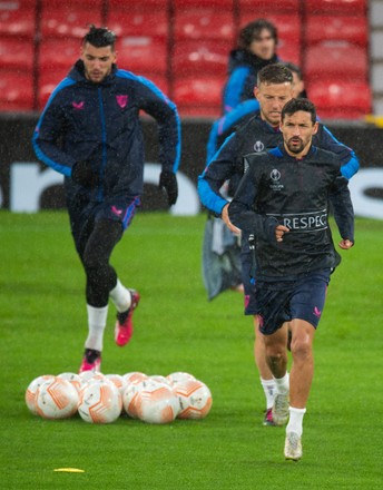Sevillas Jesus Navas R Attends Training Editorial Stock Photo - Stock ...