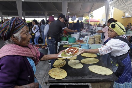 Women Cook Mexican Traditional Food Memelas Editorial Stock Photo ...