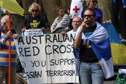 Another Rally Held Outside Red Cross Editorial Stock Photo - Stock ...