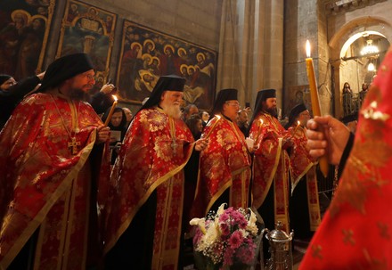 Orthodox Clergymen Attend Traditional Washing Feet Editorial Stock ...
