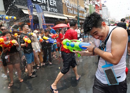 People Attend Water Gun Battle Part Editorial Stock Photo - Stock Image ...