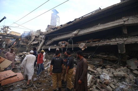 People Gather Site Factory That Collapsed Editorial Stock Photo - Stock Image | Shutterstock