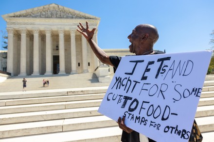 Man Holds Sign He Chants During Editorial Stock Photo - Stock Image ...