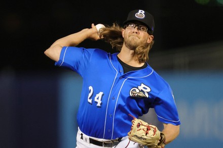 Biloxi Shuckers Pitcher Robbie Baker 24 Editorial Stock Photo - Stock ...