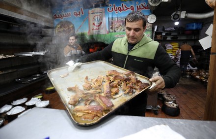 Palestinian Bakers Preparing Traditional Food Called Editorial Stock ...