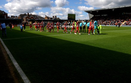 Teams Walk Out Before Kick Off Editorial Stock Photo - Stock Image ...