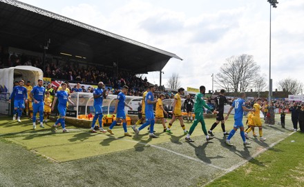 Teams Walk Out Before Kick Off Editorial Stock Photo - Stock Image ...