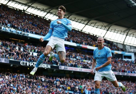 John Stones Manchester City Celebrates Scoring Editorial Stock Photo ...