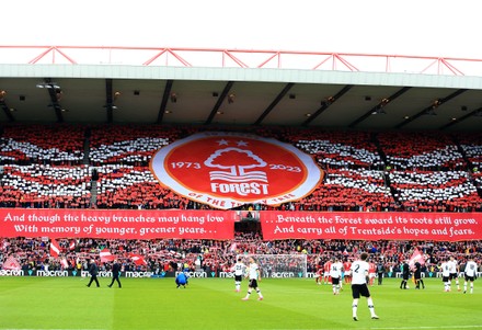 Nottingham Forest Fans Display Large Banner Editorial Stock Photo ...