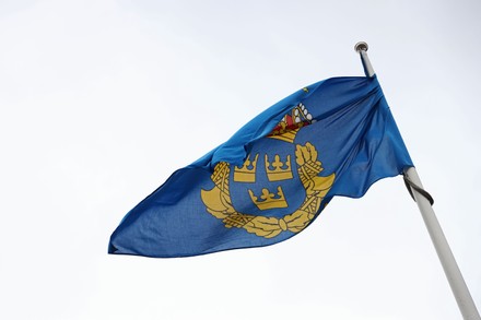 Flag Swedish Police Authority Editorial Stock Photo - Stock Image ...