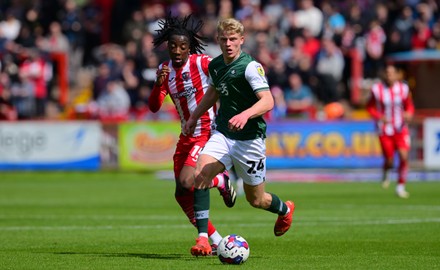 Saxon Earley Plymouth Argyle Takes Ball Editorial Stock Photo - Stock ...