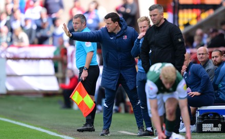 Gary Caldwell Manager Exeter City During Editorial Stock Photo - Stock ...