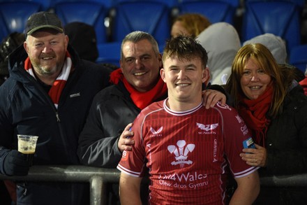Iwan Shenton Scarlets Flanker Celebrates Making Editorial Stock Photo ...