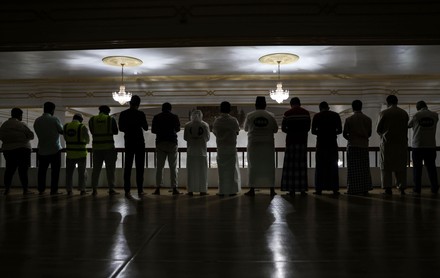 Muslim Fasters Perform Maghrib Prayer After Editorial Stock Photo ...