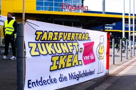 General View Workers Standing Outside Ikea Editorial Stock Photo ...