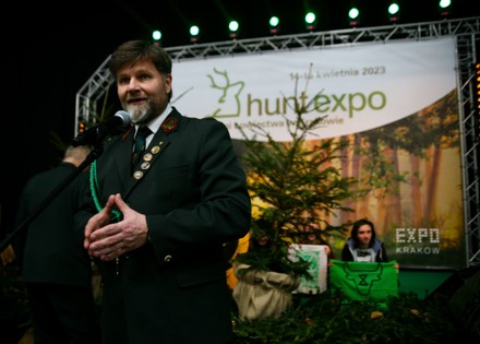 National Huntsman Pawel Lisiak Speaking Hunt Editorial Stock Photo ...