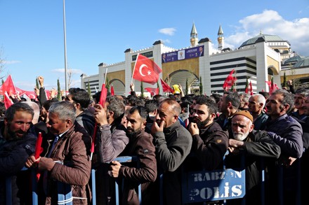 Crowd Supporters Attends Turkish President Recep Editorial Stock Photo ...