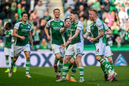 Goal 10 Kevin Nisbet Hibs Celebrates Editorial Stock Photo - Stock ...