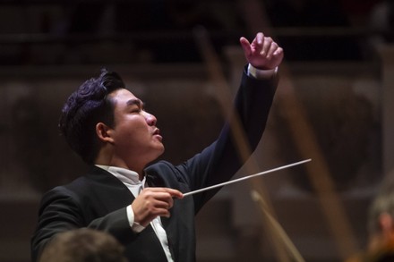 Chinese Conductor Qian Junping Seen During Editorial Stock Photo ...