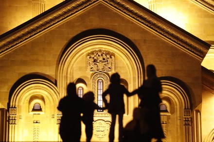 11 Orthodox believers attend an Easter service in Tbilisi, Georgia - 15 ...