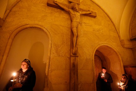 People Attend Easter Service Trinity Cathedral Editorial Stock Photo ...