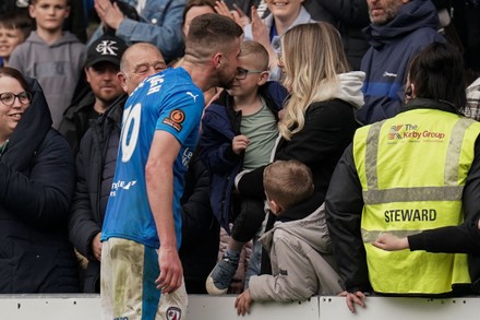 Chesterfield Midfielder Ryan Colclough Family During Editorial Stock ...