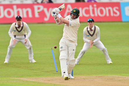 Brett Hutton Nottinghamshire Celebrates Taking Wicket Editorial Stock ...