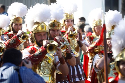 Participants Dressed Roman Soldiers Take Part Editorial Stock Photo ...