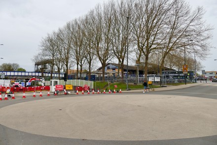 Road Closed Multimillion Pound Rail Redevelopment Editorial Stock Photo ...