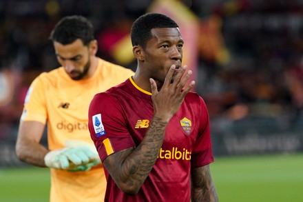 Georginio Wijnaldum Roma Looks On During Editorial Stock Photo - Stock ...