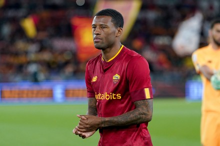 Georginio Wijnaldum Roma Looks On During Editorial Stock Photo - Stock ...