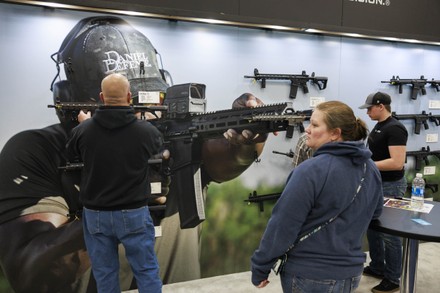 Guests Look Rifles Daniel Defense Booth Editorial Stock Photo - Stock ...