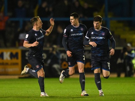 Jon Mellish Carlisle United Celebrates Scoring Editorial Stock Photo ...