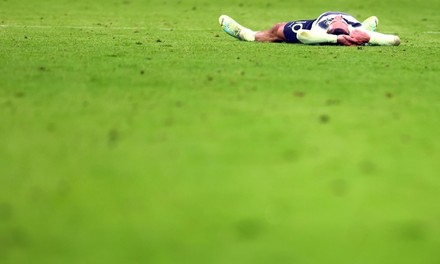 Exhausted Jack Grealish Manchester City Lies Editorial Stock Photo ...