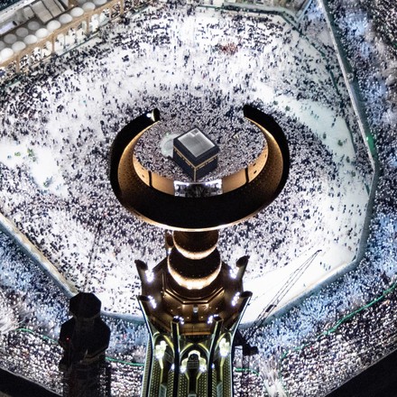 Shows Aerial View Kaaba Islams Holiest Editorial Stock Photo - Stock ...