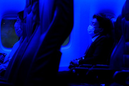 Passengers Wearing Surgical Masks While Sleeping Editorial Stock Photo ...
