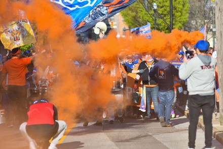 Fc Cincinnati Fans Seen During Major Editorial Stock Photo - Stock ...