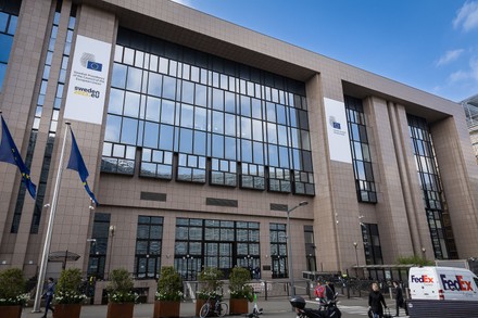 Illustration Shows Justus Lipsius Building Located Editorial Stock ...