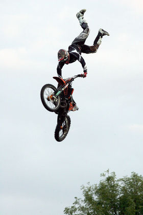 Extreme Motor Cross Stunt Riders Editorial Stock Photo - Stock Image ...