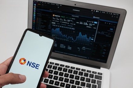 This Photo Illustration Nse Logo Seen Editorial Stock Photo - Stock ...