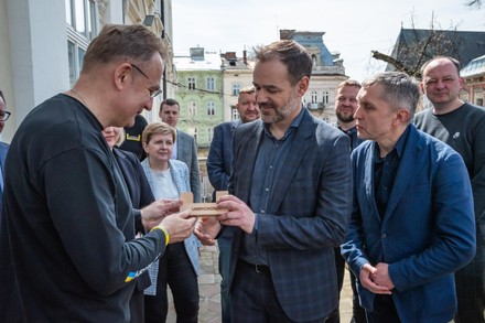 Andriy Sadovy L Mayor Lviv Jakob Editorial Stock Photo - Stock Image ...