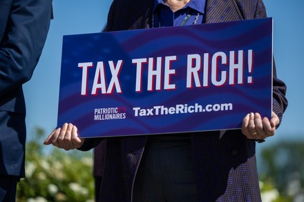 Poster Saying Tax Rich Seen Patriotic Editorial Stock Photo - Stock ...
