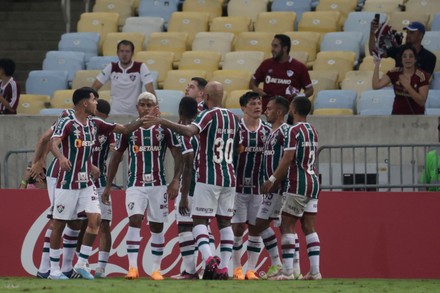 Fluminense Players Celebrate During Copa Libertadores Editorial Stock ...