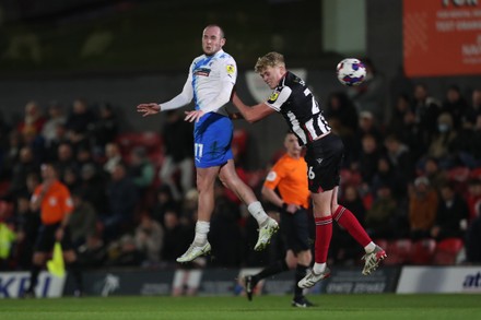 Barrows Josh Kay Challenges Header Grimsby Editorial Stock Photo ...