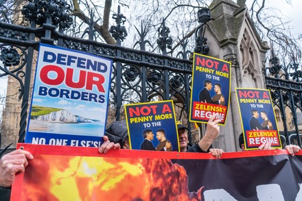 Protesters Demonstrate Outside Houses Parliament Urging Editorial Stock ...