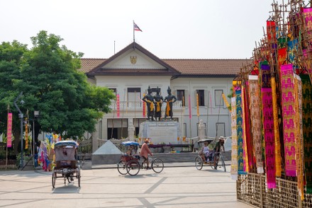 Foreign Tourists Seen On Rickshaw During Editorial Stock Photo - Stock ...